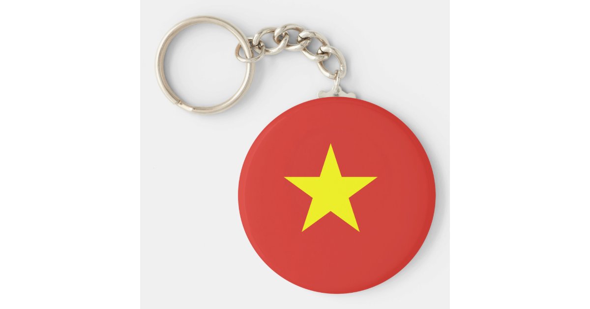 Vietnam (Vietnamese) Flag Keychain | Zazzle