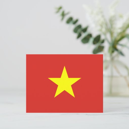 Vietnam – Vietnamese Flag Postcard | Zazzle