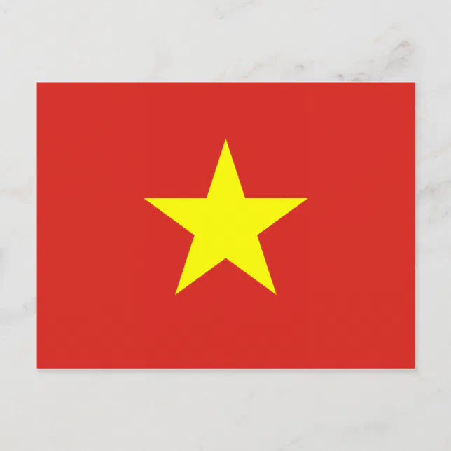 Vietnam – Vietnamese Flag Postcard | Zazzle