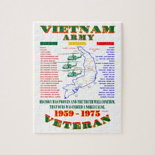 VIETNAM WAR. AMERICAN ARMY VETERAN JIGSAW PUZZLE | Zazzle.com