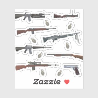 Vietnam War American Weapons Sticker | Zazzle