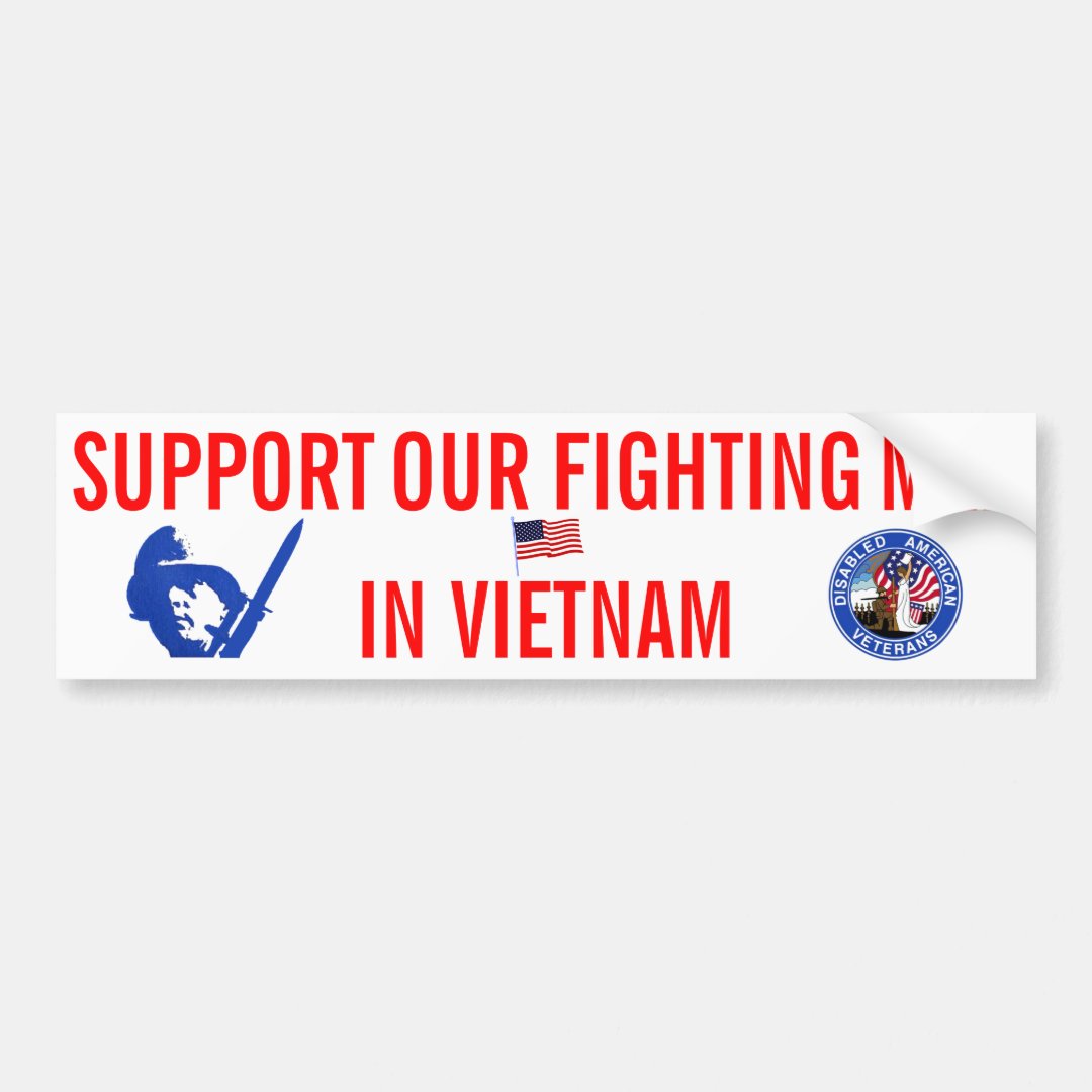 VIETNAM WAR BUMPER STICKER | Zazzle