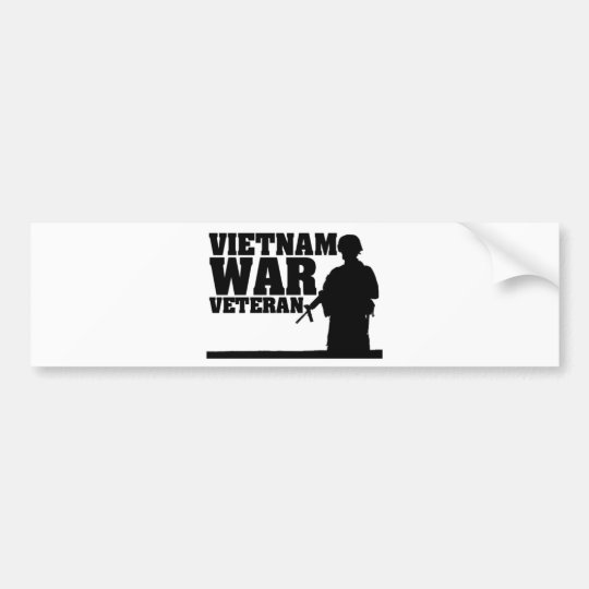 Vietnam War Veteran Bumper Sticker | Zazzle.com