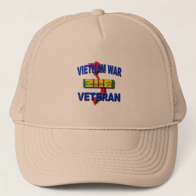 Vietnam War Veteran Service Ribbon, Semper Fi Trucker Hat | Zazzle