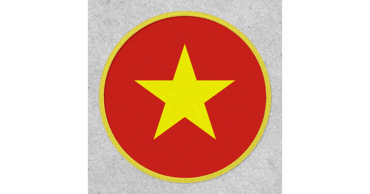 Vietnamese Flag, Flag of Vietnam Patch | Zazzle