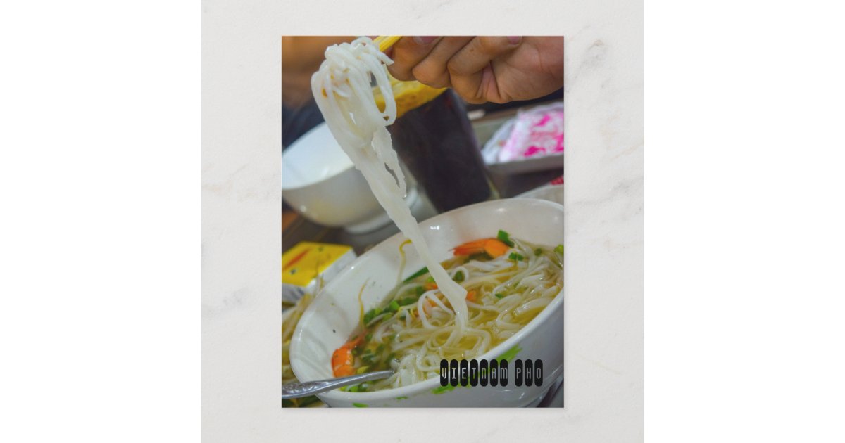 Vietnamese Pho Postcard | Zazzle
