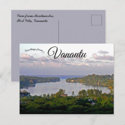 View from Montmartre Port Vila Vanuatu Postcard | Zazzle