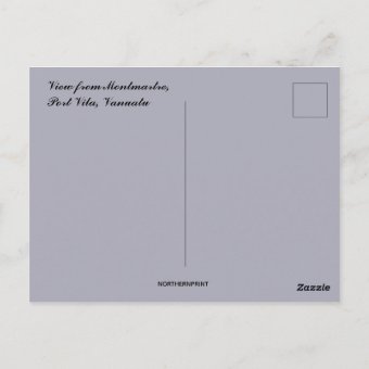 View from Montmartre Port Vila Vanuatu Postcard | Zazzle