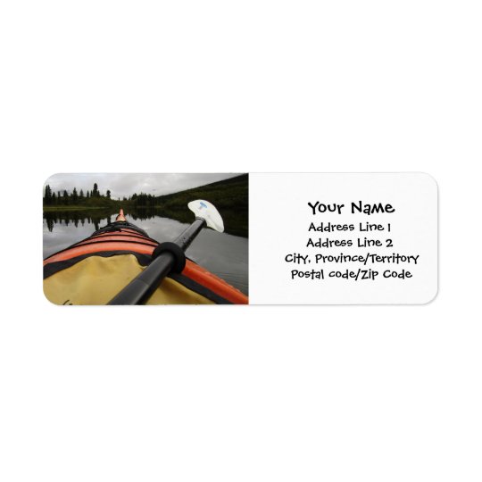 View From My Kayak Label | Zazzle.com