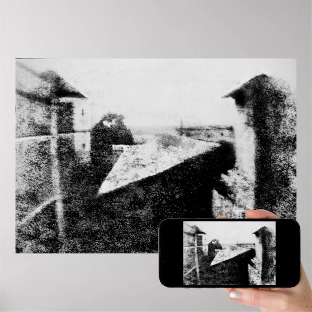 View from the Window at Le Gras 1826 Poster | Zazzle