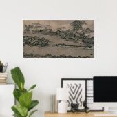 View of Ama-no-Hashidate by Sesshū Tōyō Poster | Zazzle