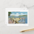 View of Beach and Pier from Scaroon Manor Postcard | Zazzle