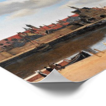 View of Delft, by Johannes Vermeer Poster | Zazzle