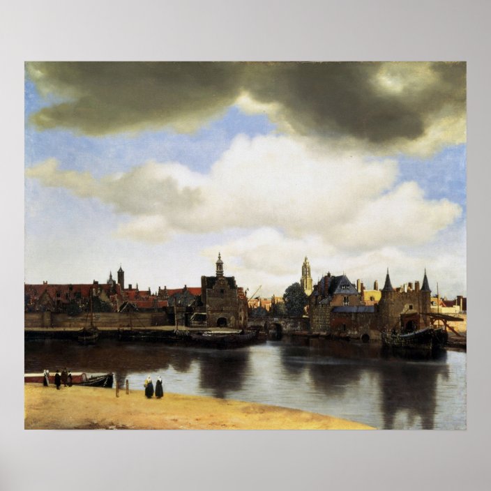 View of Delft by Johannes Vermeer Poster | Zazzle.com