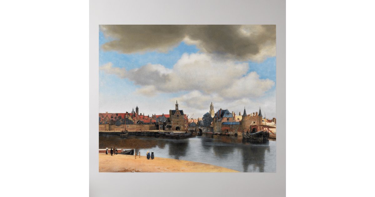 View of Delft by Vermeer - Poster | Zazzle