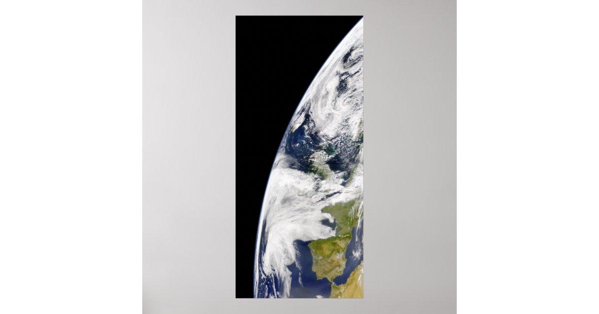 View of Earth from space Poster | Zazzle