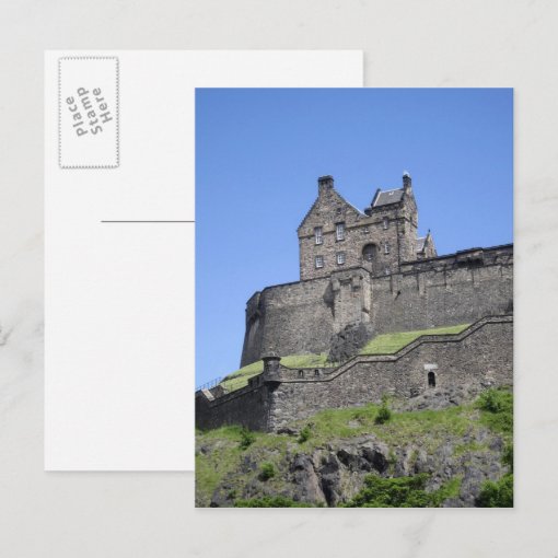 View of Edinburgh Castle, Edinburgh, Scotland, Postcard | Zazzle