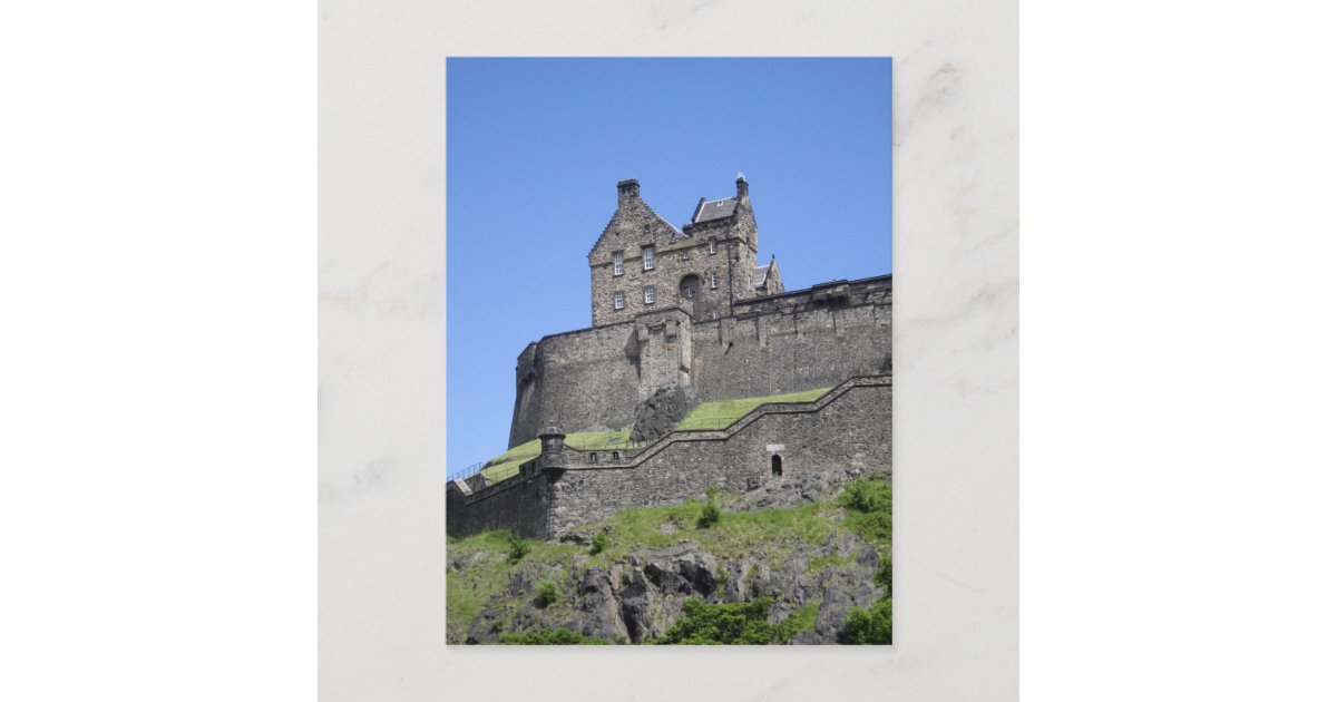 View of Edinburgh Castle, Edinburgh, Scotland, Postcard | Zazzle