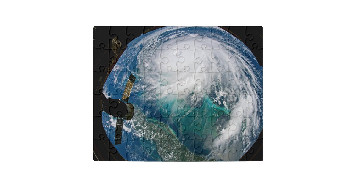 View Of Hurricane Dorian. Jigsaw Puzzle | Zazzle