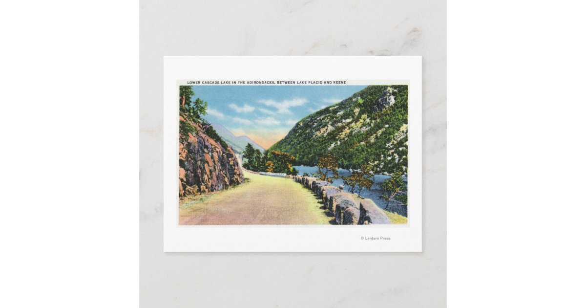 View of Lower Cascade Lake Postcard | Zazzle