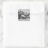 View of Notting Hill Gate, c.1913 Square Sticker | Zazzle