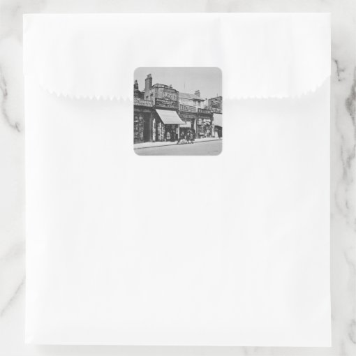 View of Notting Hill Gate, c.1913 Square Sticker | Zazzle