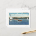 View of Sail and Motor Boats on Owasco Lake Postcard | Zazzle
