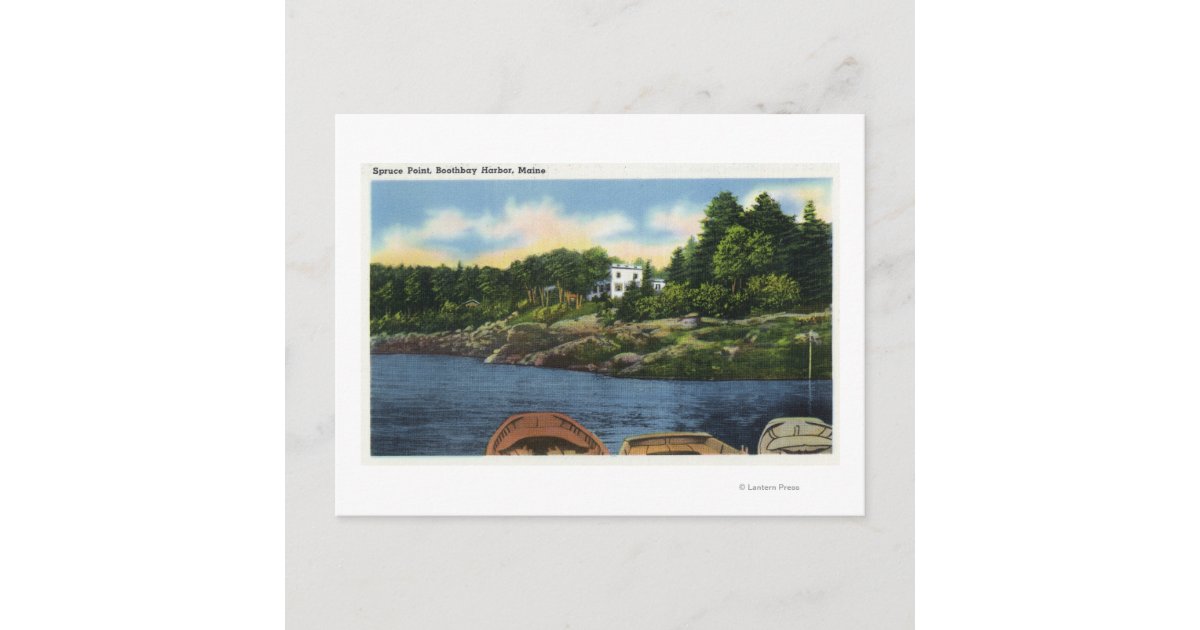 View of Spruce Point Postcard | Zazzle