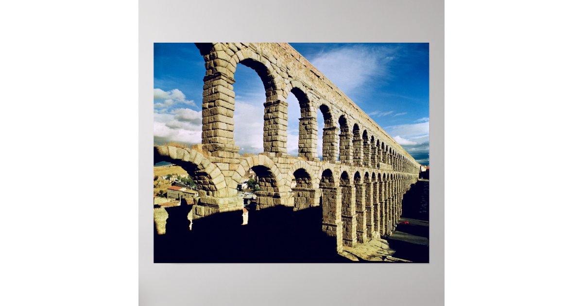View of the aqueduct poster | Zazzle