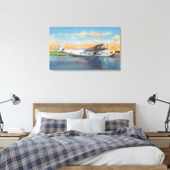 View of the California Clipper Plane Canvas Print | Zazzle