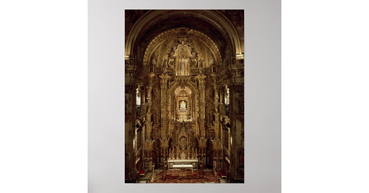 View of the chapel and High Altar Poster | Zazzle