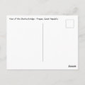 View of the Charles bridge in Prague Postcard | Zazzle