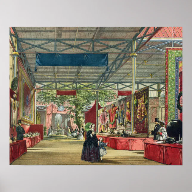 View of the India section of the Great Exhibition Poster | Zazzle