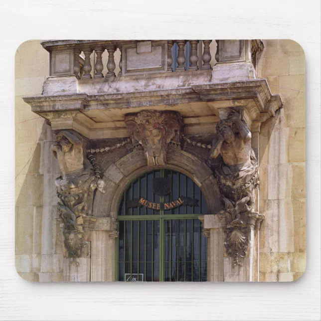 View of the museum entrance mouse pad | Zazzle