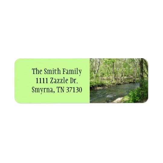 View of the River Label | Zazzle.com