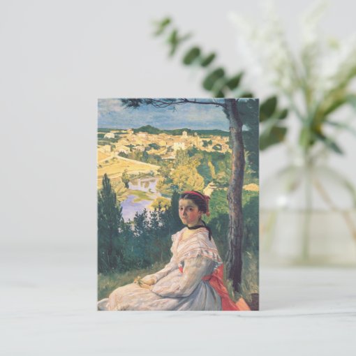 View of the Village | Frédéric Bazille Postcard | Zazzle