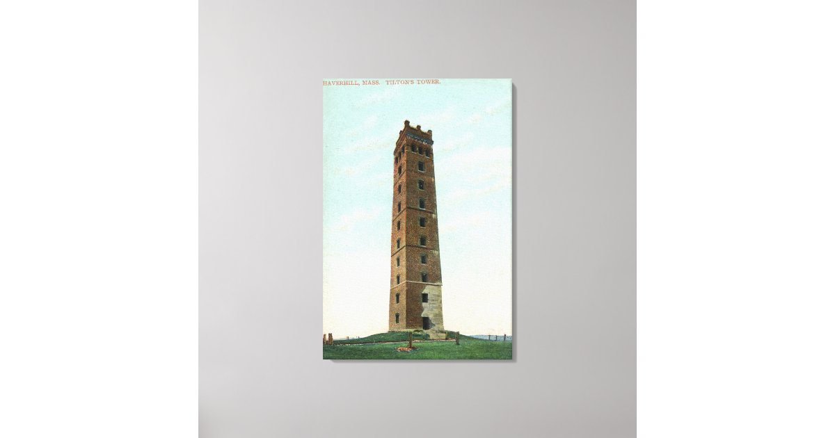View of Tilton's Tower Canvas Print | Zazzle