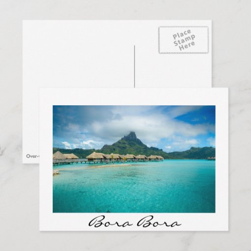 View on Bora Bora island Postcard | Zazzle