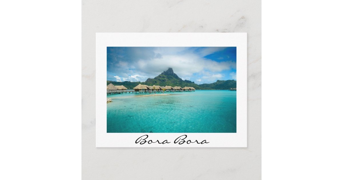 View on Bora Bora island Postcard | Zazzle