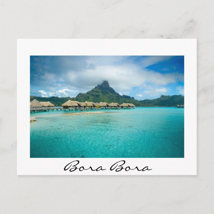 View on Bora Bora island Postcard | Zazzle.com
