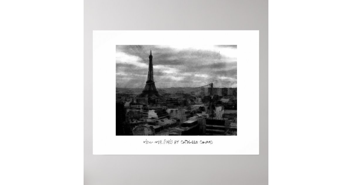 View Over Paris Poster | Zazzle