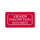Viewer DIscretion Advised Dark Label | Zazzle