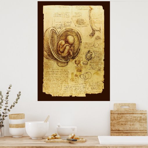 Views of a Fetus in the Womb,Ob-Gyn Medical Poster | Zazzle