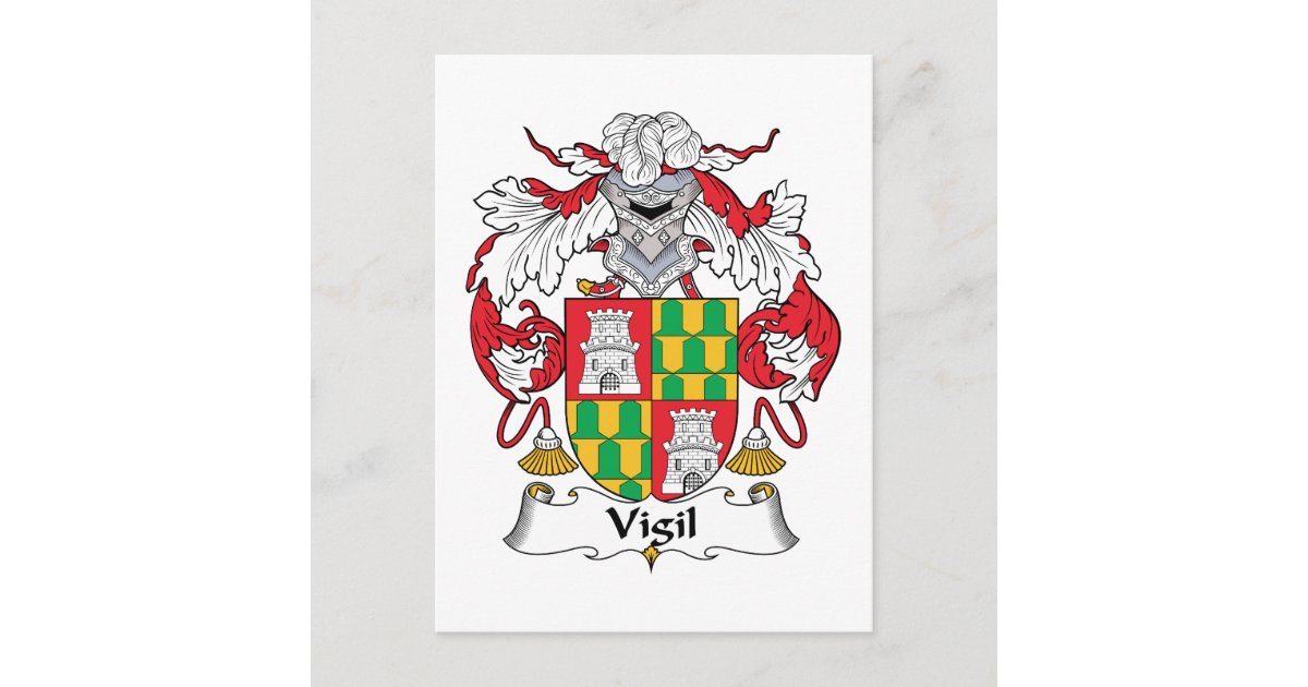 Vigil Family Crest Postcard | Zazzle