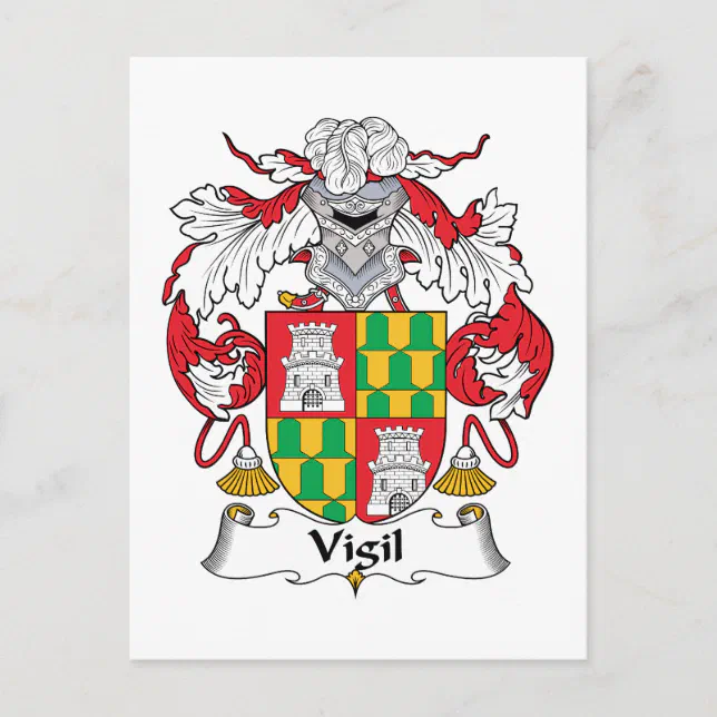 Vigil Family Crest Postcard | Zazzle