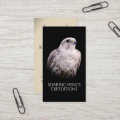 Vignetted Portrait of an Inquisitive Saker Falcon Business Card | Zazzle