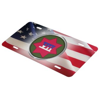VII Armored Corps Customized Patch License Plate | Zazzle
