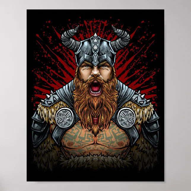 Viking Battle Cry Poster | Zazzle