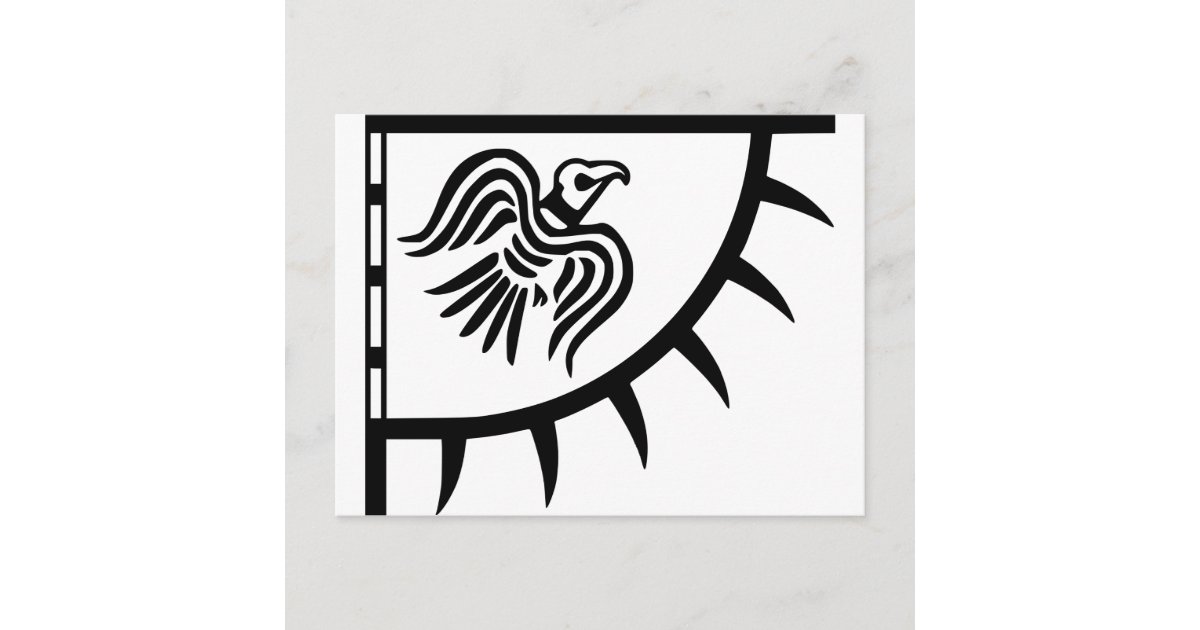 Viking Black Raven Banner Postcard | Zazzle