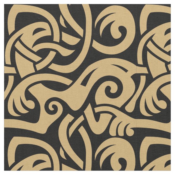 Celtic Knot Pattern Fabric | Zazzle